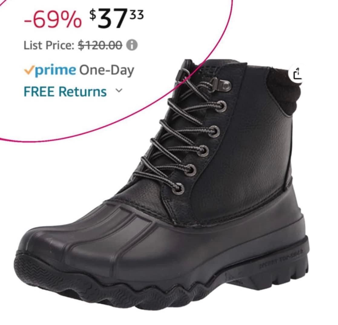 Men’s sperry boots – Raining Deals
