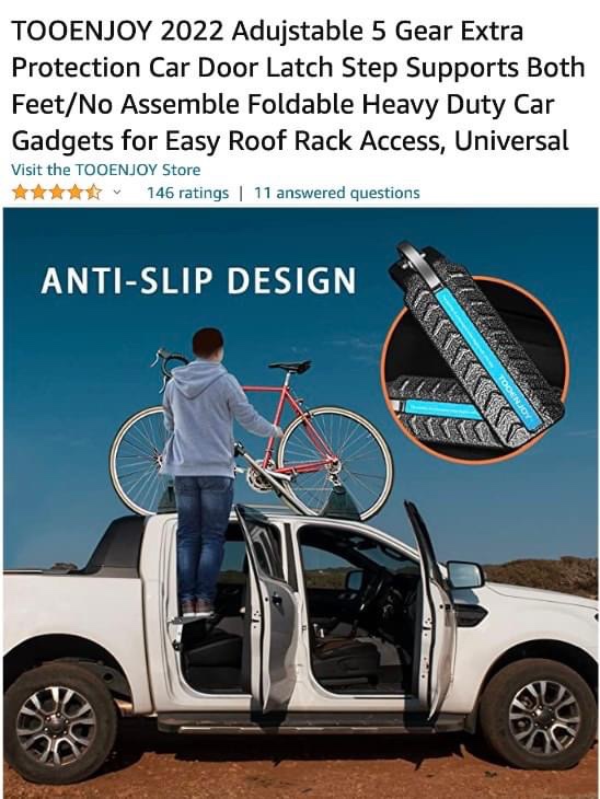 Car door latch step – Raining Deals