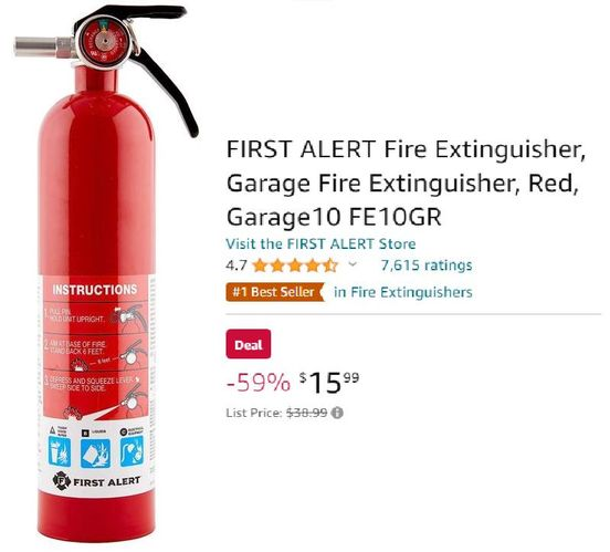 First Alert Fire Extinguisher – Raining Deals