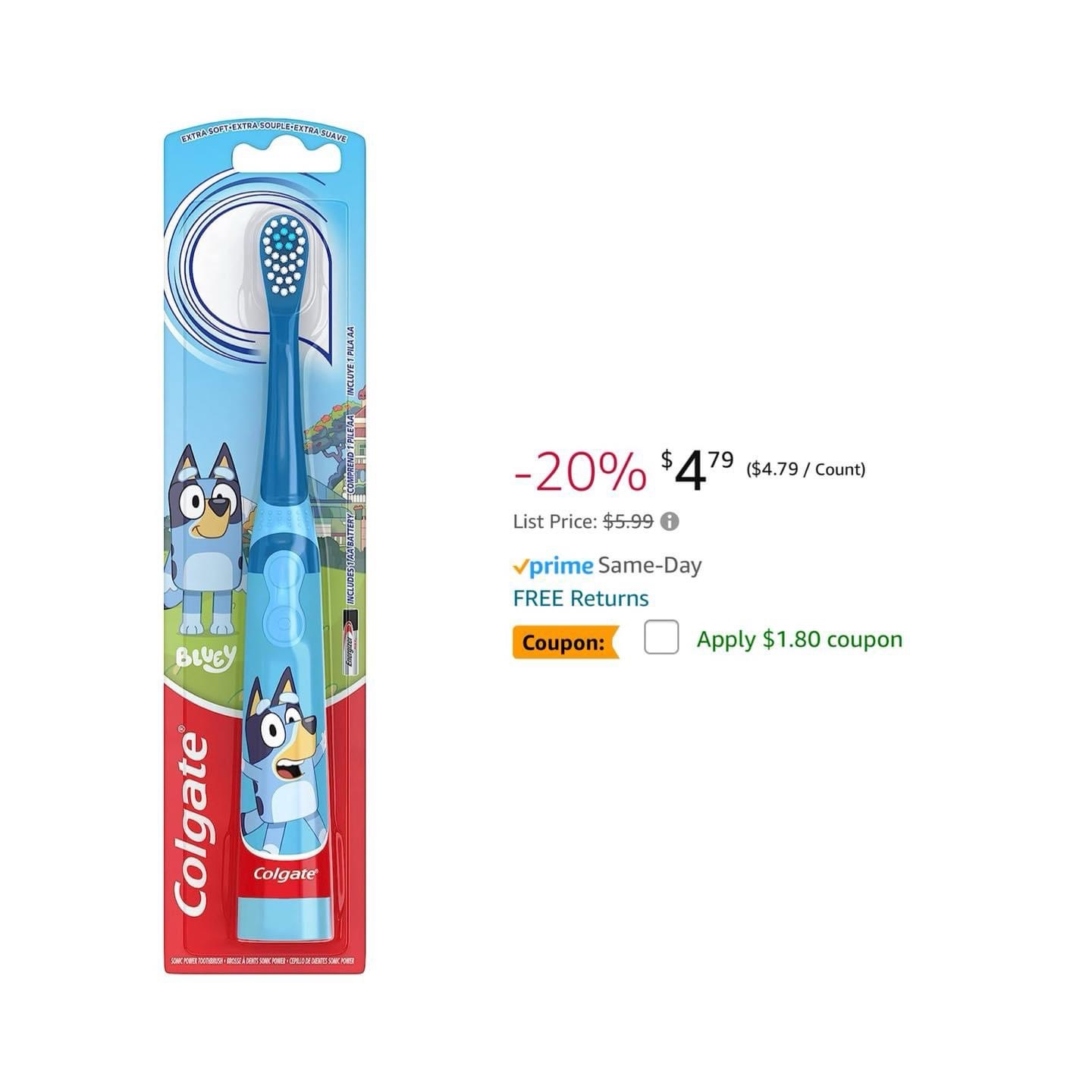 Bluey Toothbrush – Raining Deals