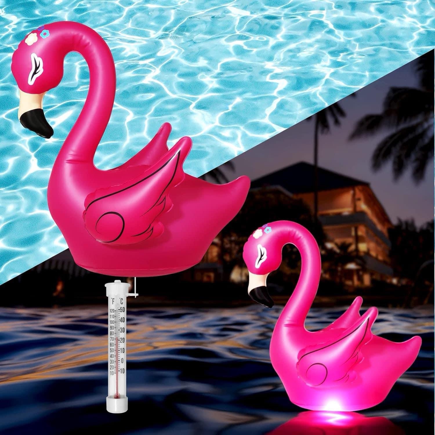 Floating Flamingo Pool Lights – Raining Deals