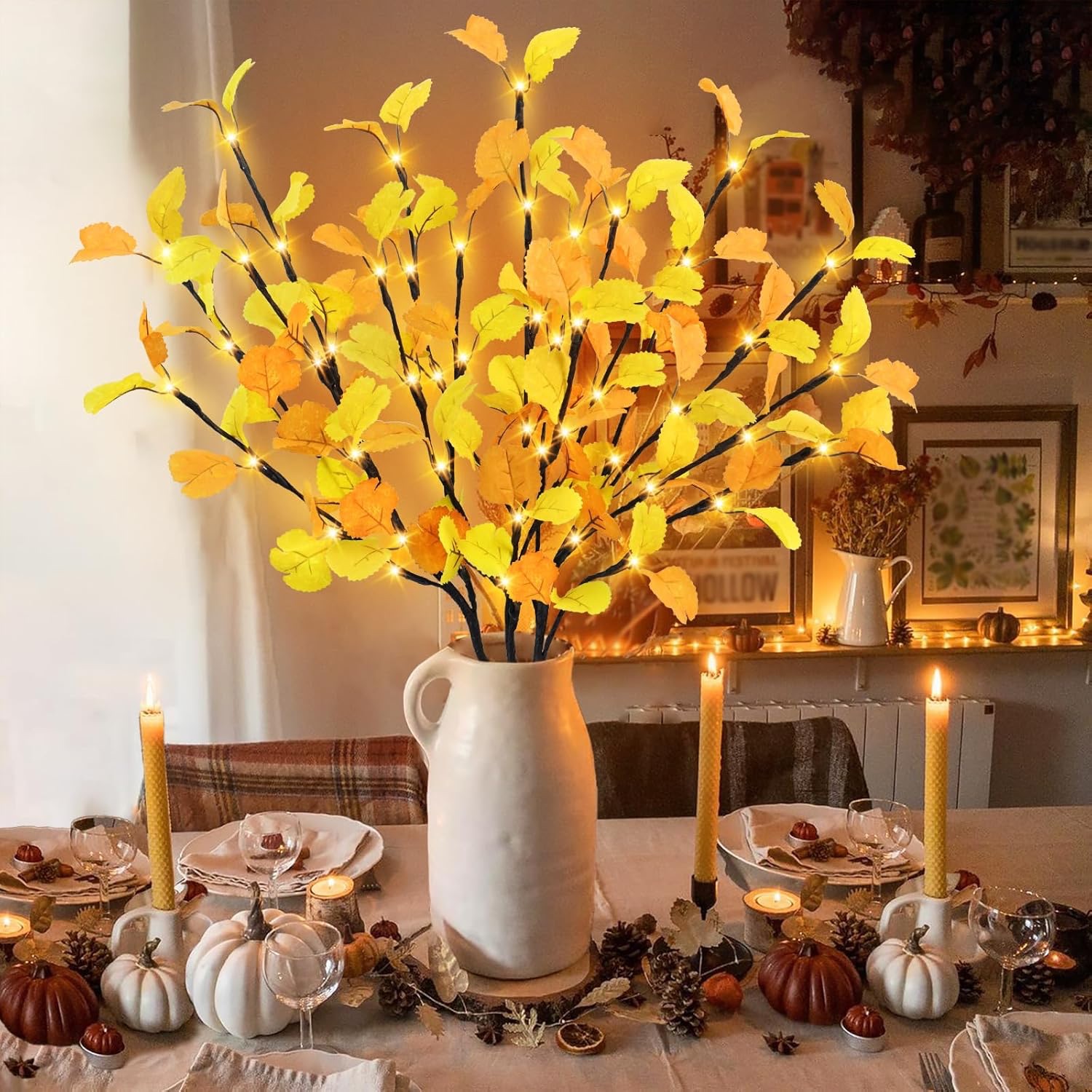 Fall Lighted Leaves – Raining Deals