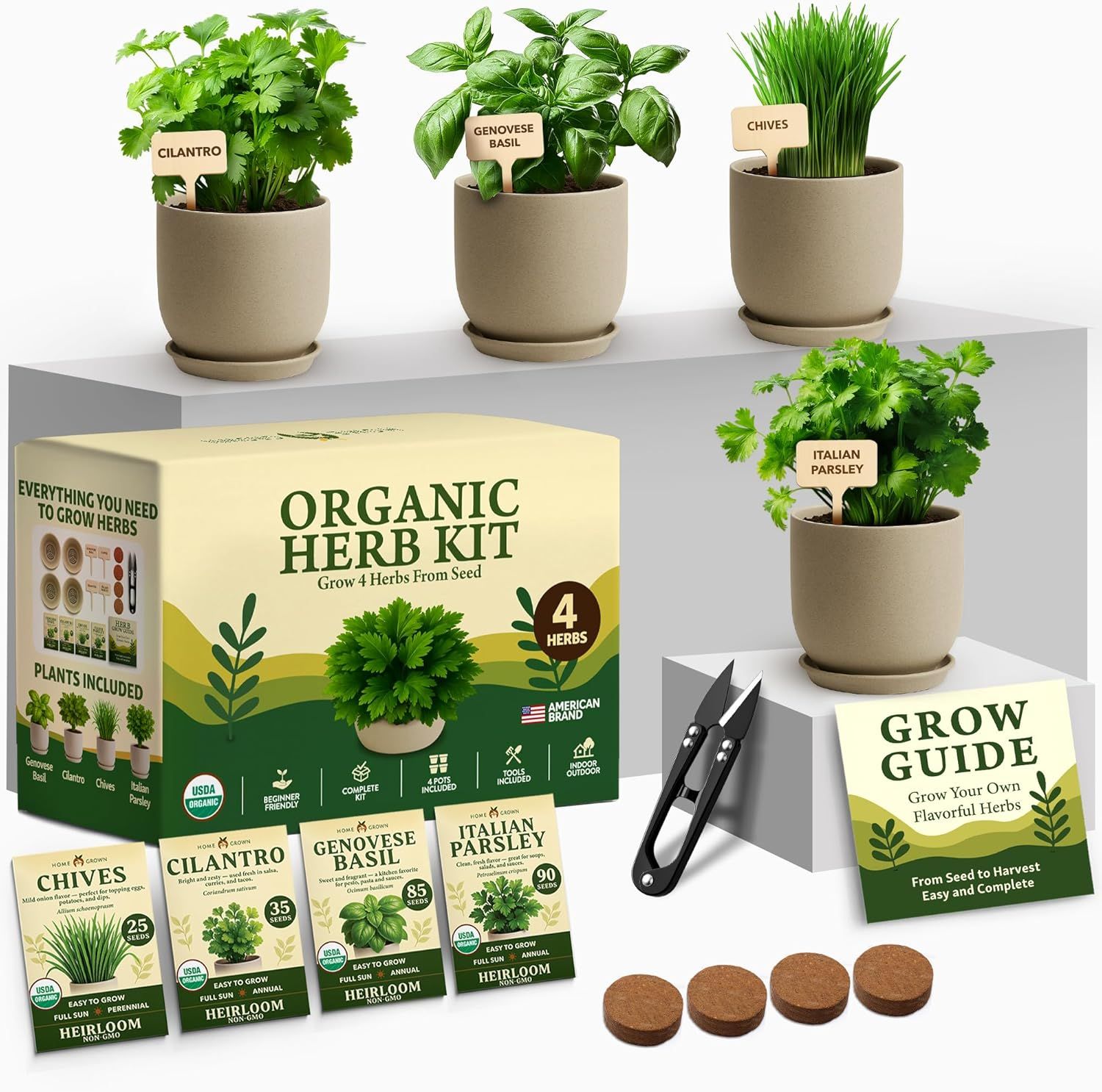 Organic Herb Garden Kit – Raining Deals